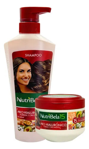 Nutribella Pro Hialurónico Shampoo 400ml + Tratamiento 300ml ...