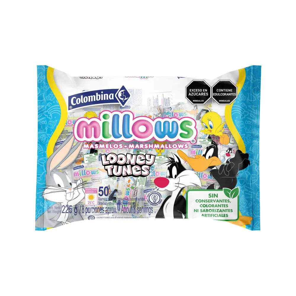 Millows Masmelos Looney Tunes 225g *EDICIO LIMITADA* – Manantial Market